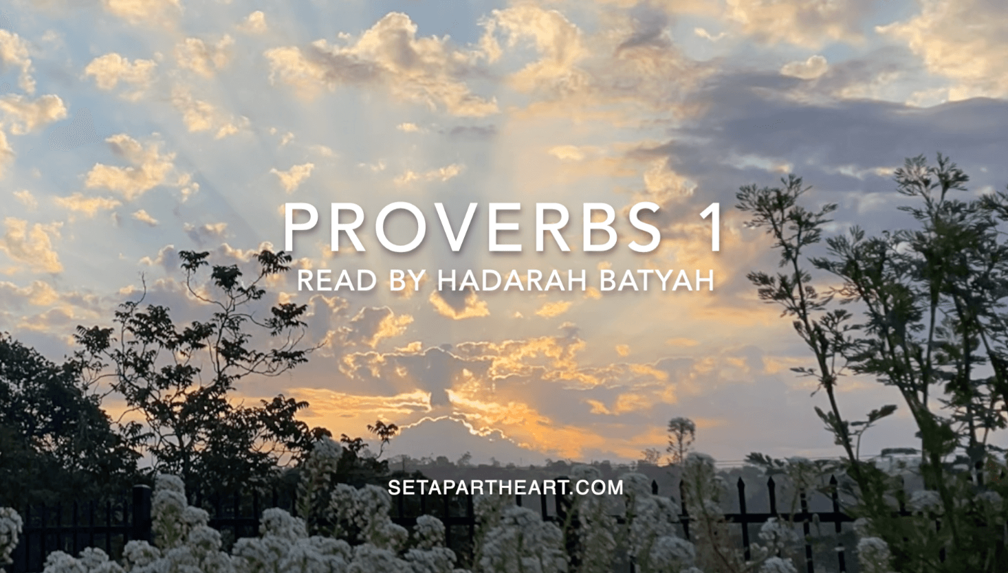 The Book of Proverbs. Rest & Relax. Scripture Meditation. - Set Apart Heart